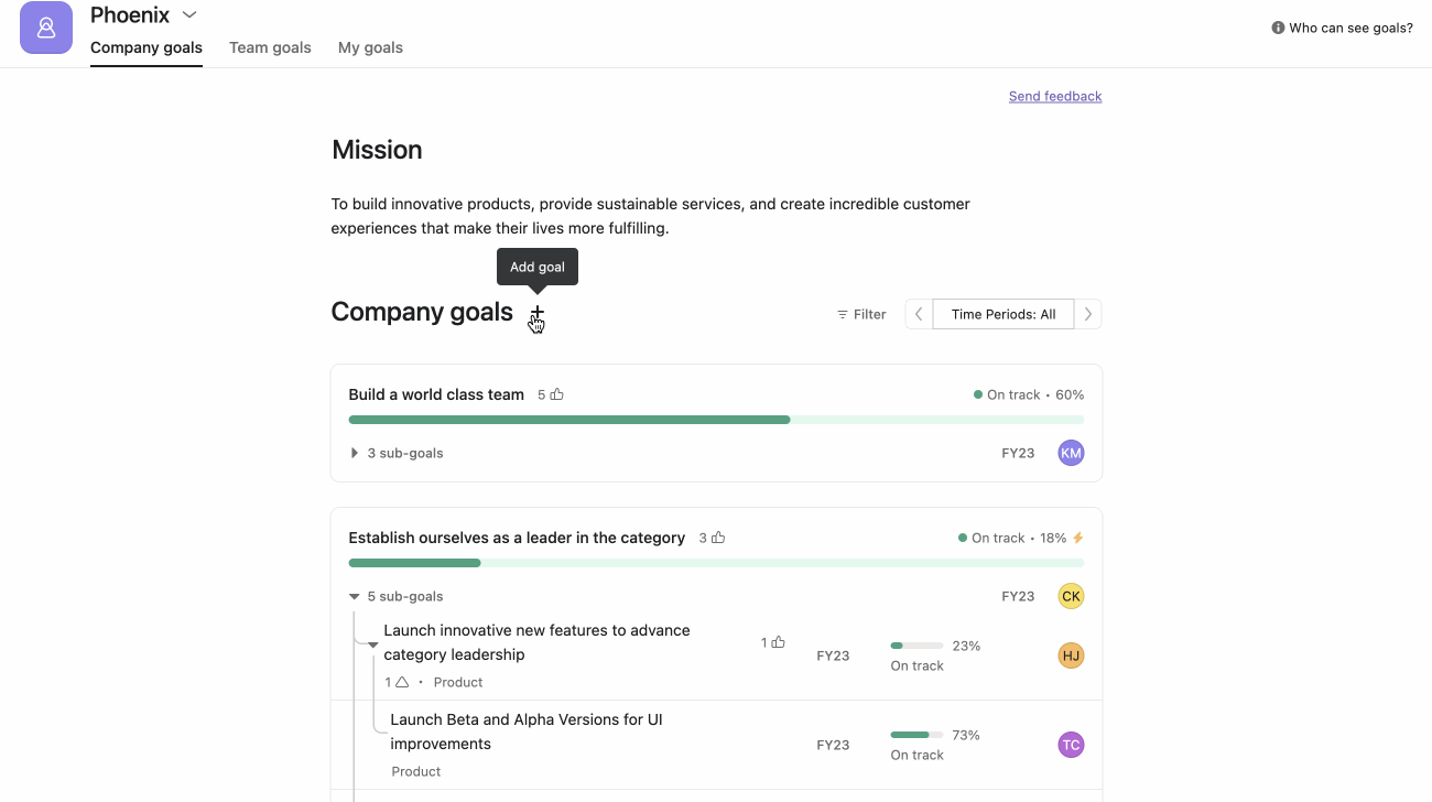 Get started with Asana Goals