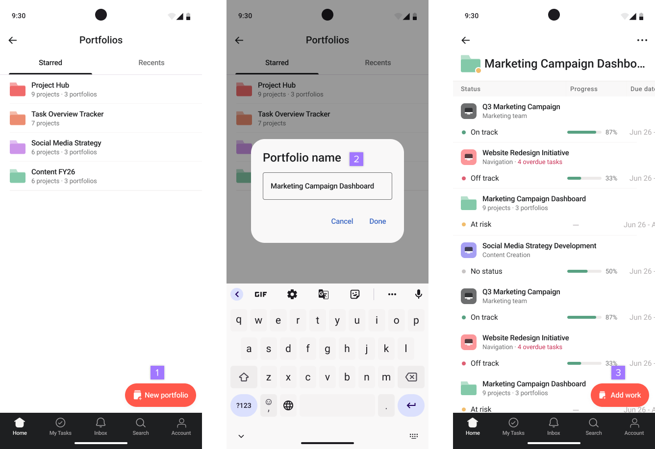 Portfolios on Android