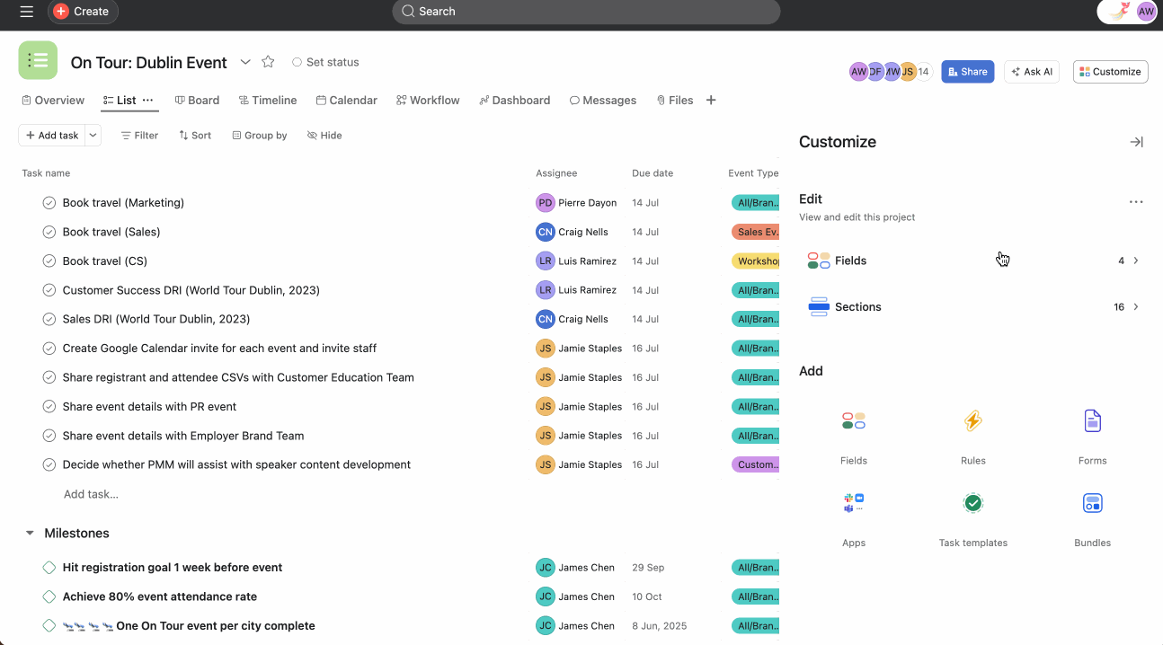 Formula custom fields