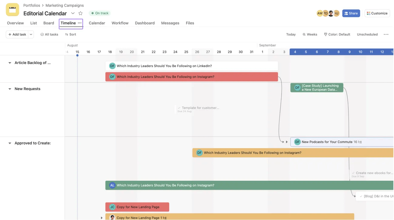 Asana for Operations teams