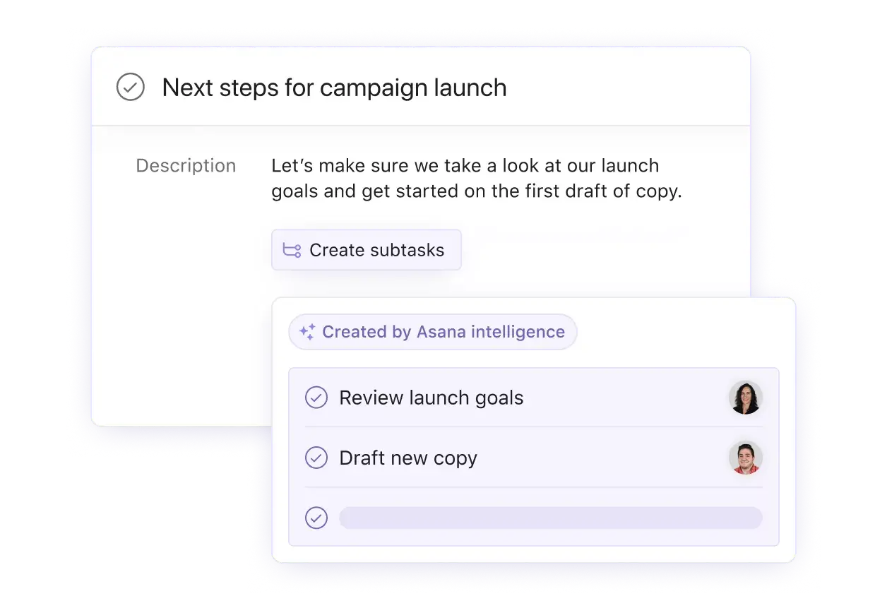 Asana Intelligence - AI for Work & Project Management • Asana