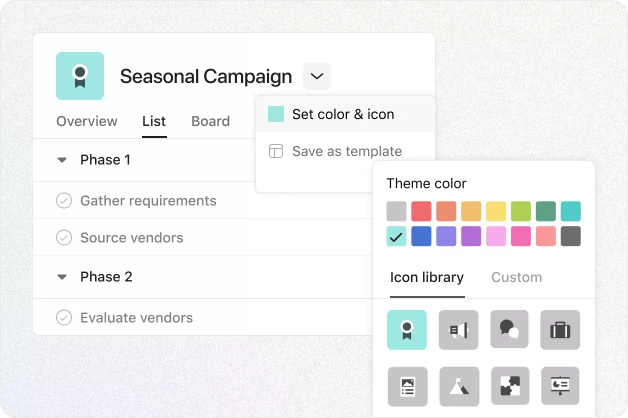 Explore Asana Projects Features & Capabilities • Asana