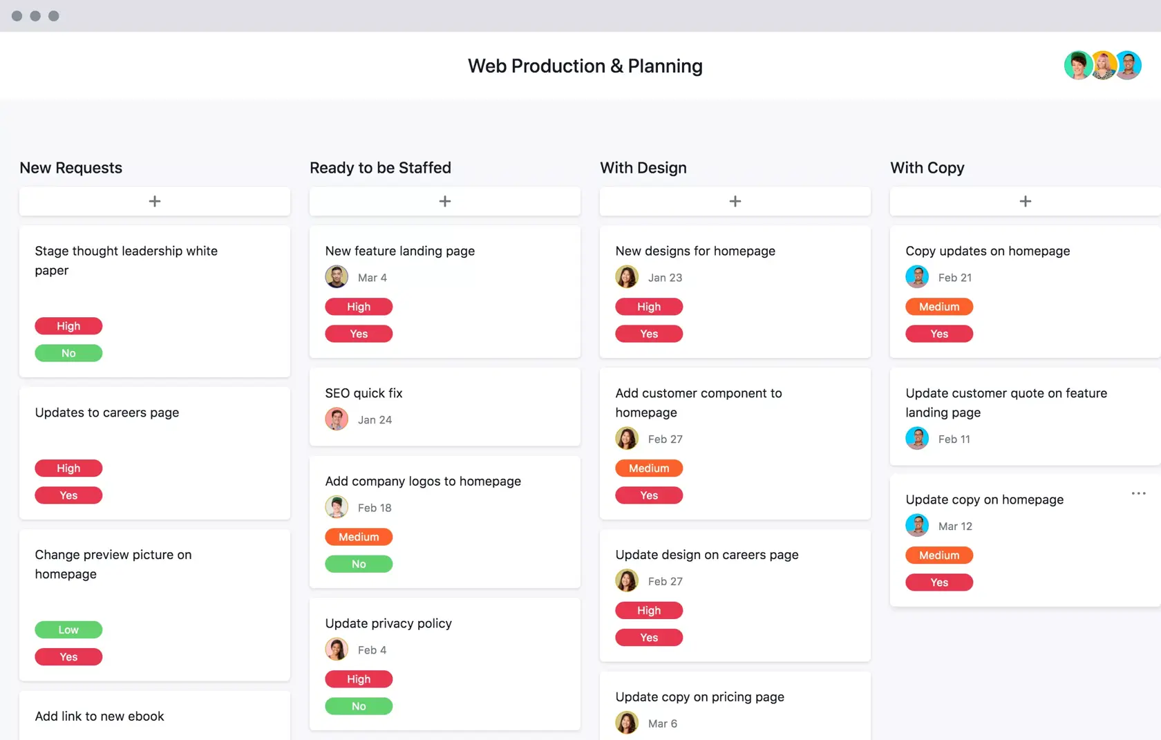 Free Web Production Process Template [2023] • Asana