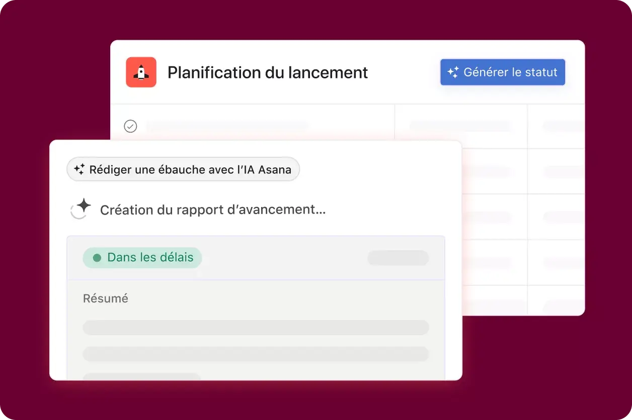 IA Asana - L’IA pour la gestion du travail et des projets • Asana