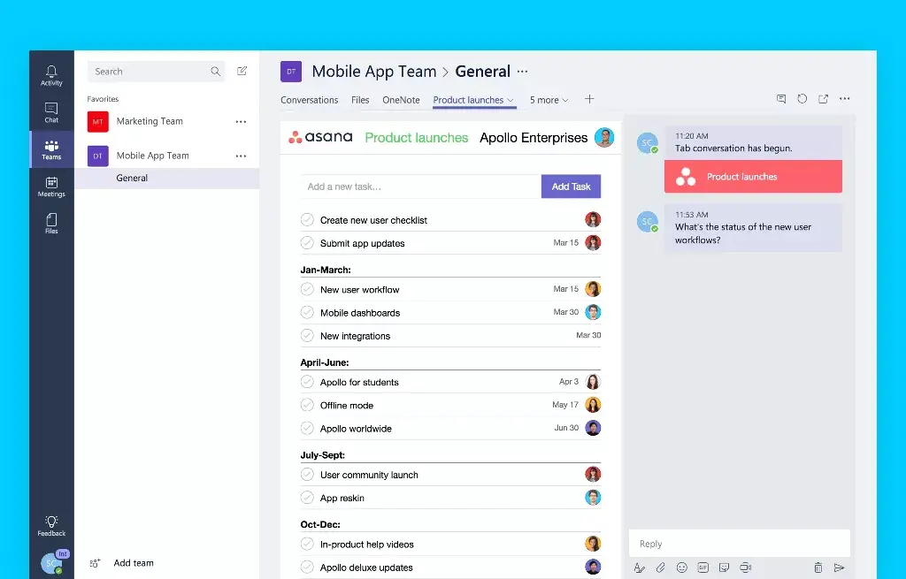 Learn More About the New Asana Microsoft Teams Integration • Asana Learn More About the New Asana Microsoft Teams Integration • Asana