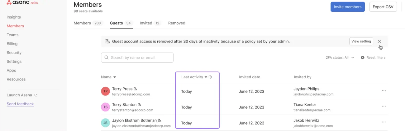 Automatic guest removal