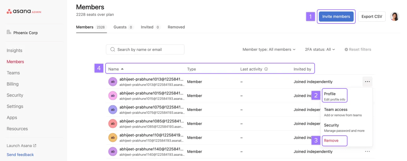 How to Manage Members and Teams in Asana