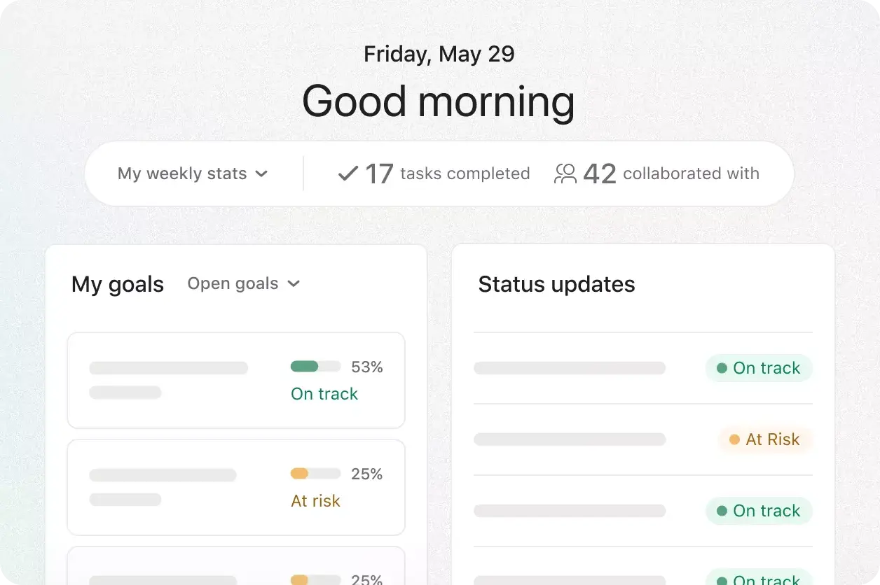 Explore Asana Home features • Asana