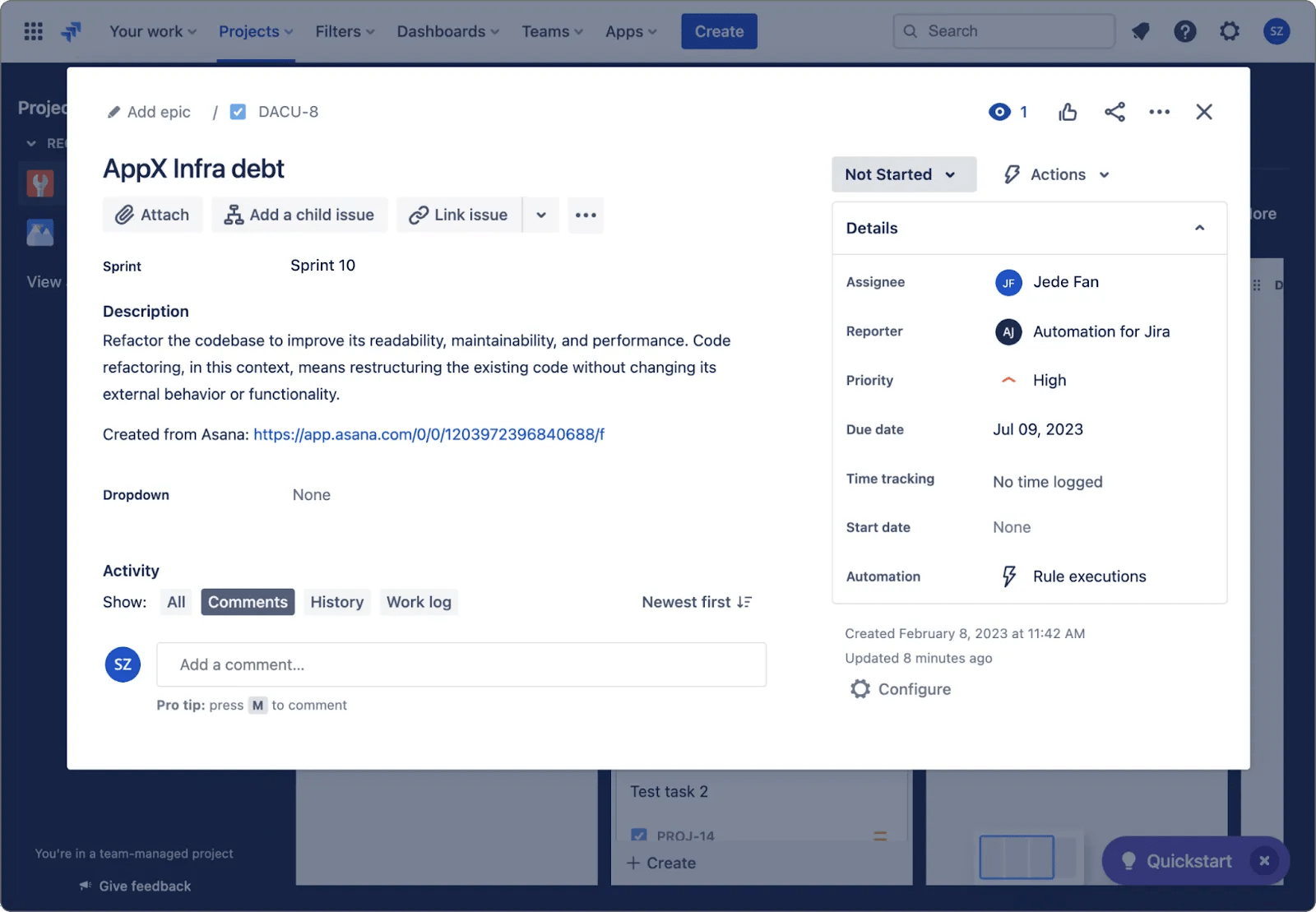 Asana para Jira Cloud