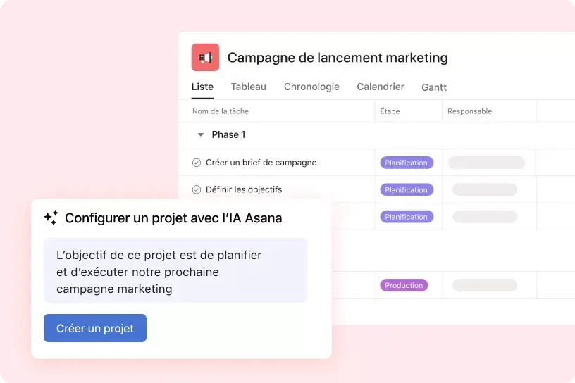 IA Asana - L’IA pour la gestion du travail et des projets • Asana