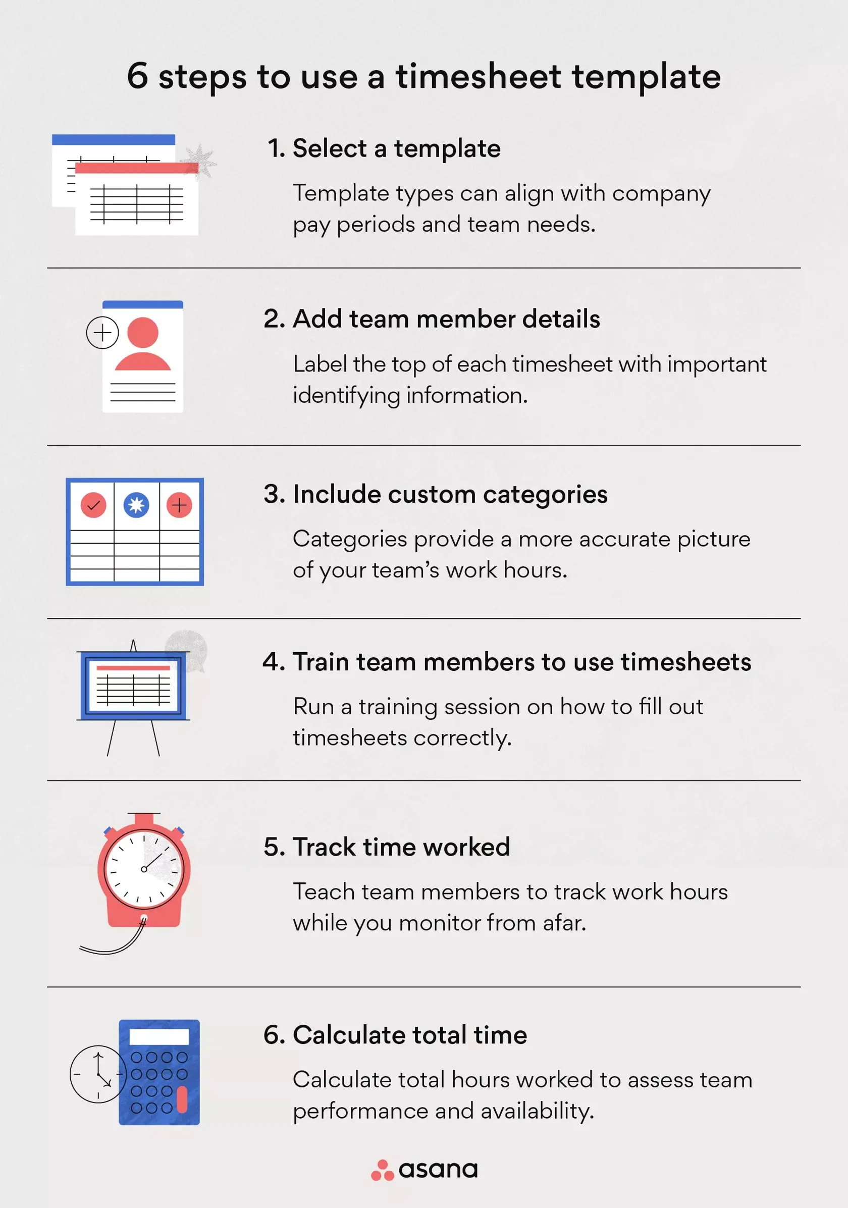 Free Timesheet Template: How to Track Team Progress [2023] • Asana