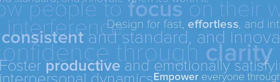 Developing Design Principles - Our Design and Product Experience Goals ...