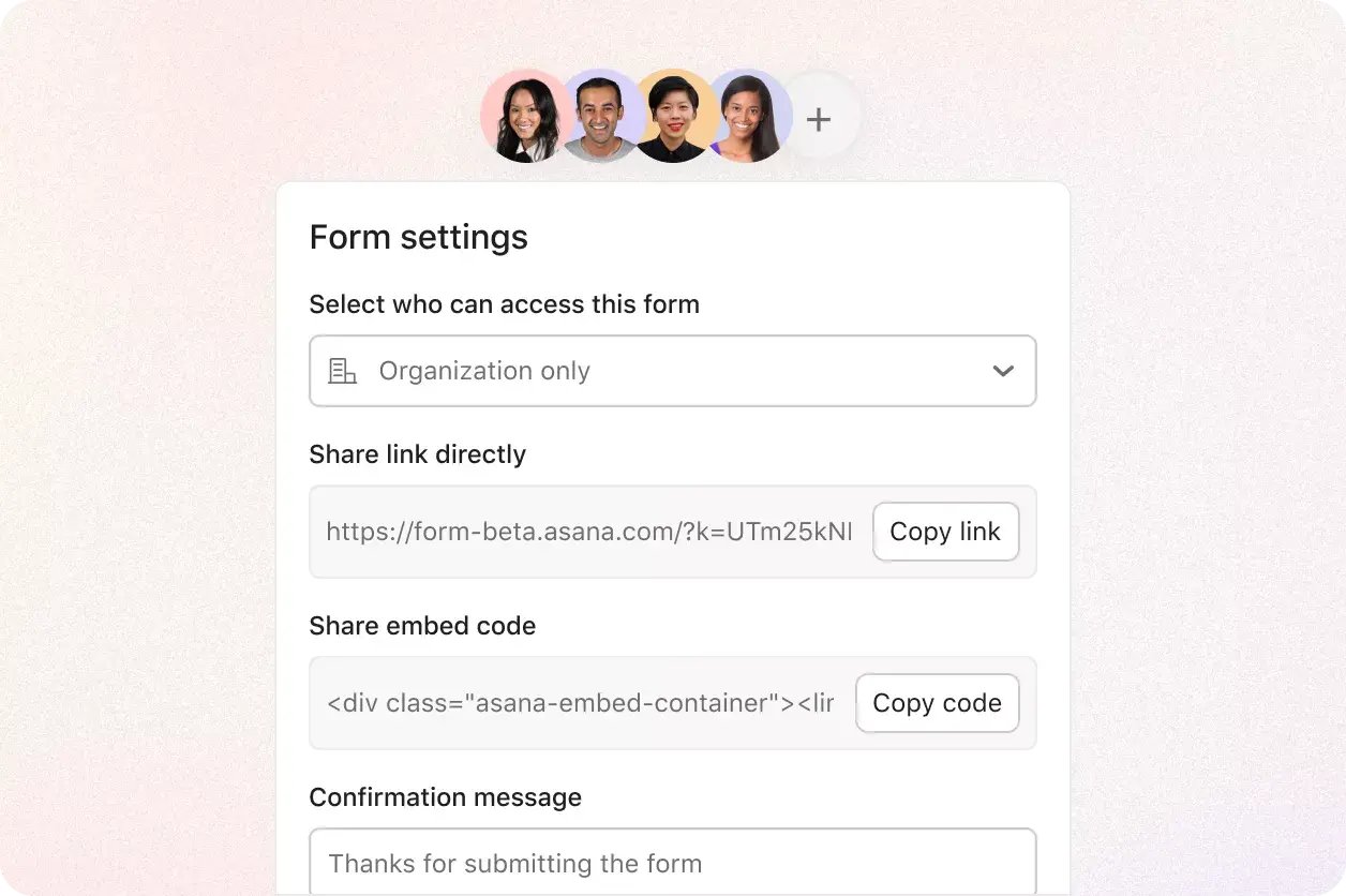 Explore Asana Forms Features • Asana