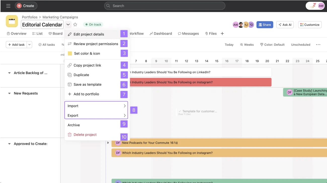 Understanding Projects