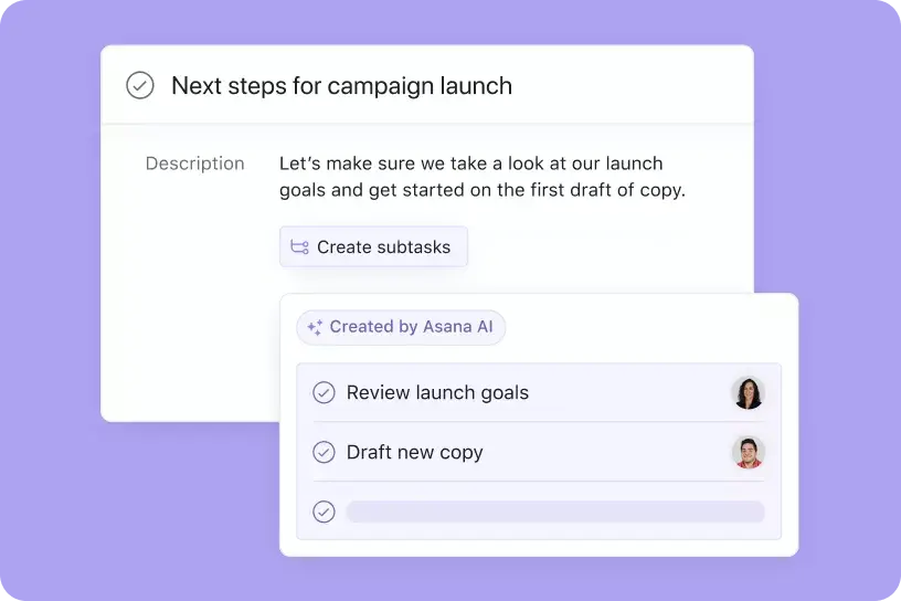 What's new and coming soon, product updates • Asana
