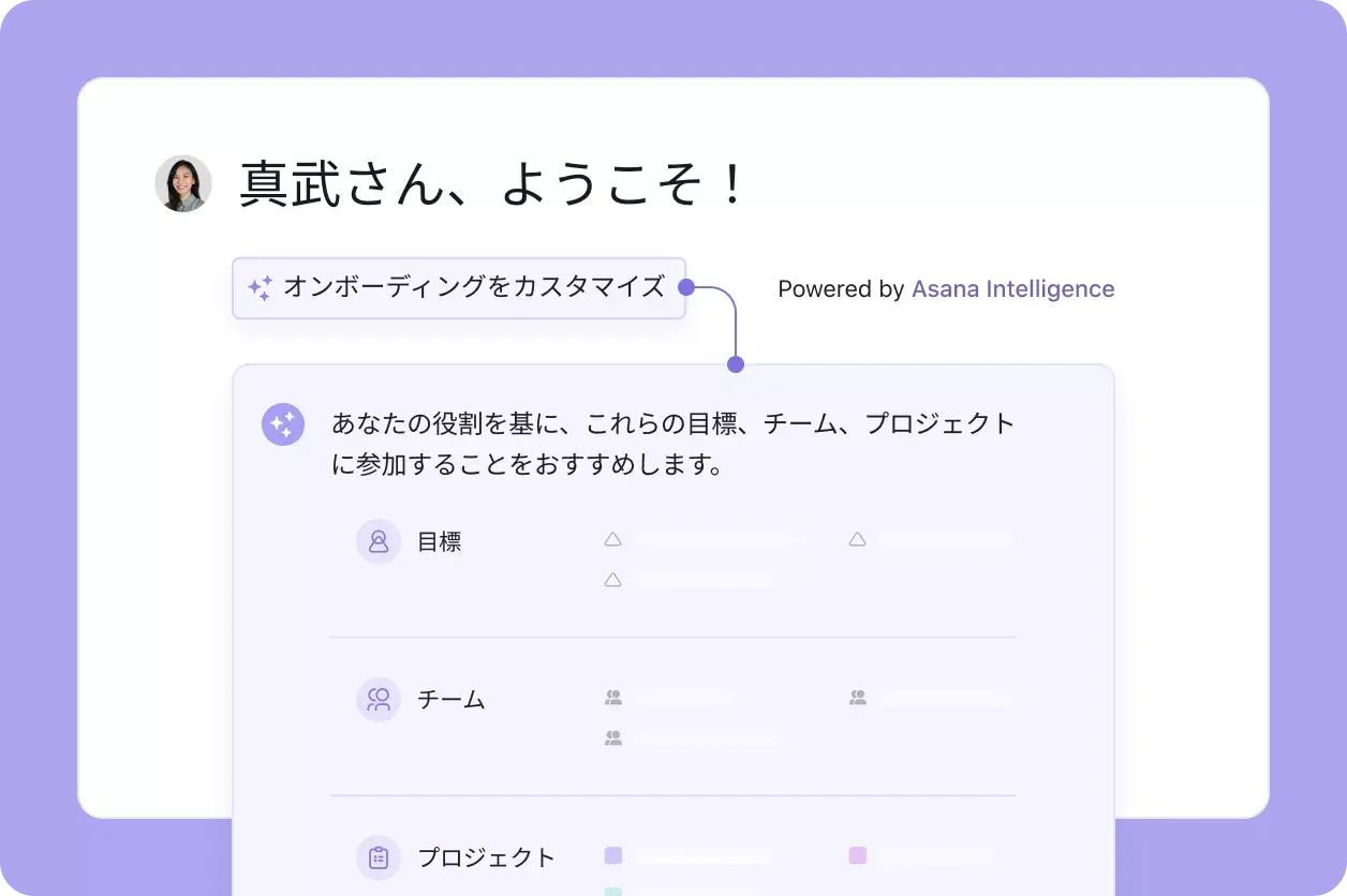 Asana Intelligence - ワーク & プロジェクトマネジメントを支える AI • Asana