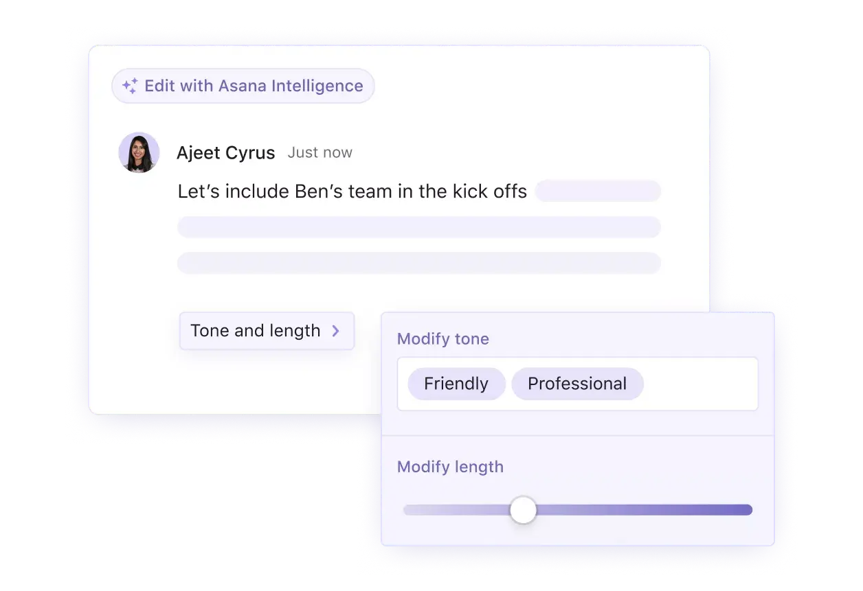 Asana Intelligence - AI for Work & Project Management • Asana