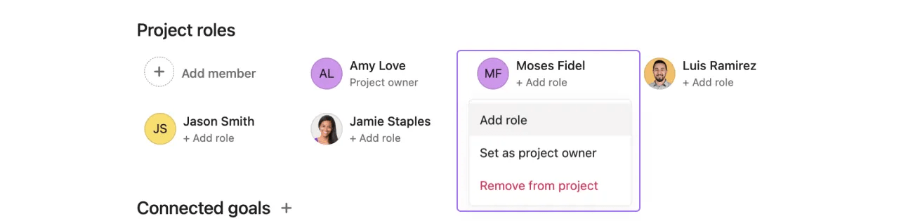Project overview tab
