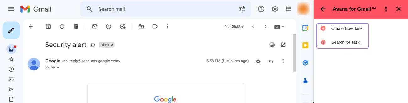 Usa Asana y el email