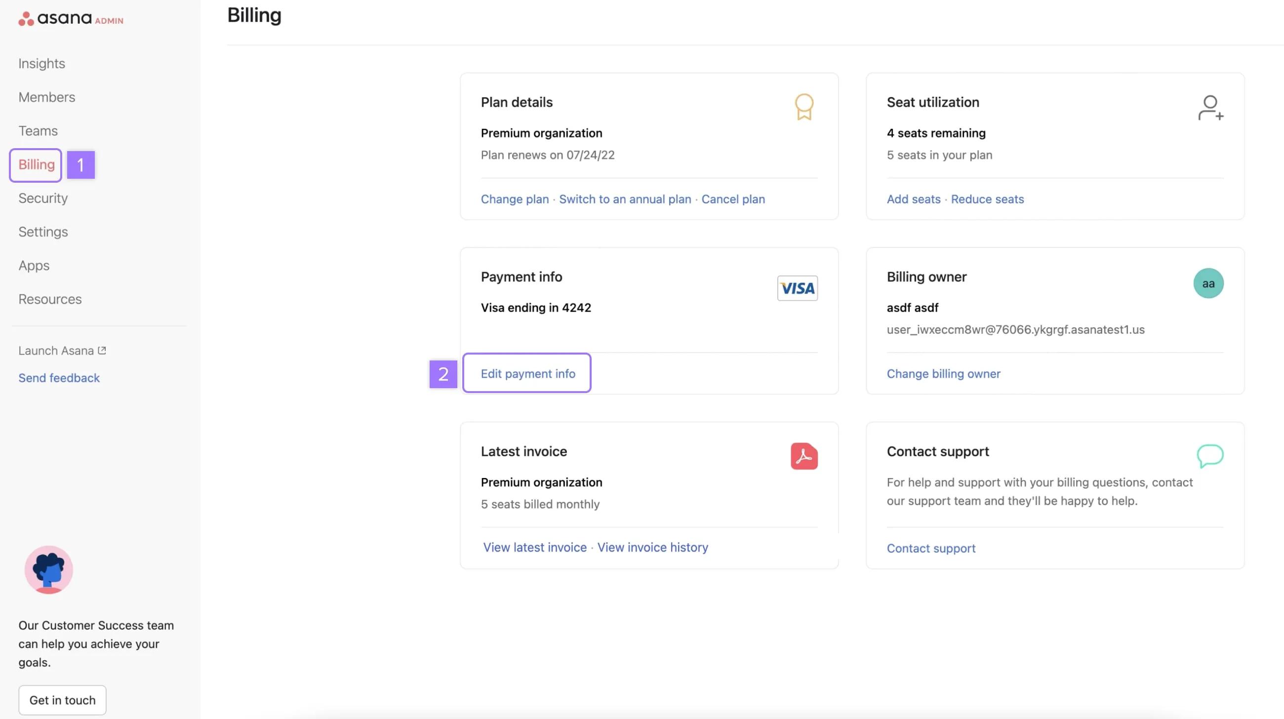 Payment methods and invoices