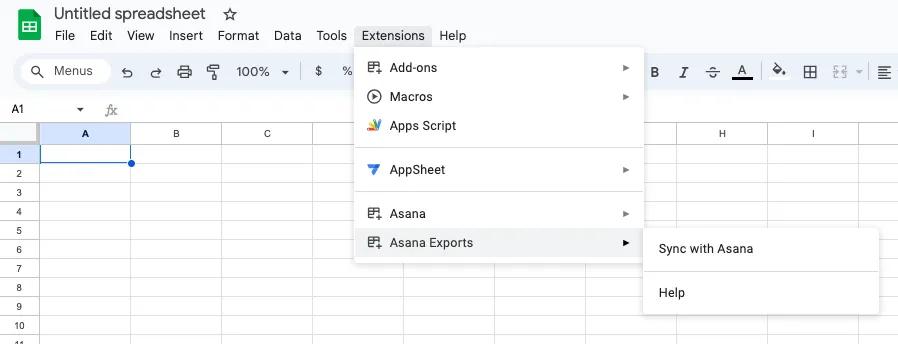 Google Sheets & Asana