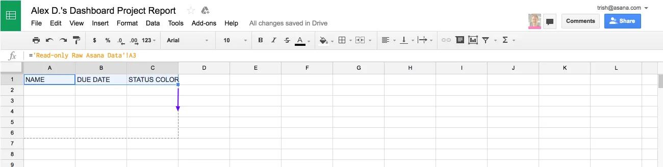 Google Sheets & Asana