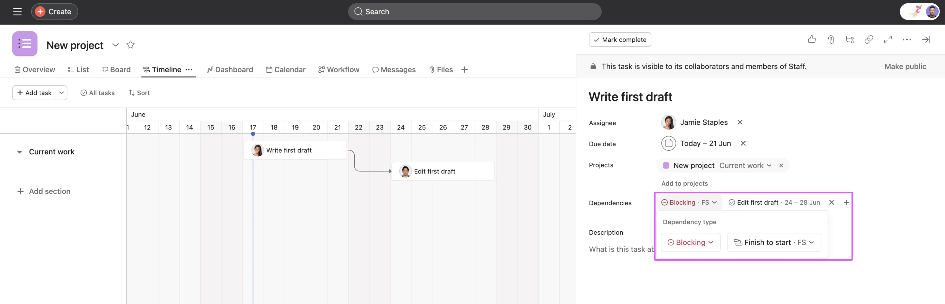 Tipos de dependência