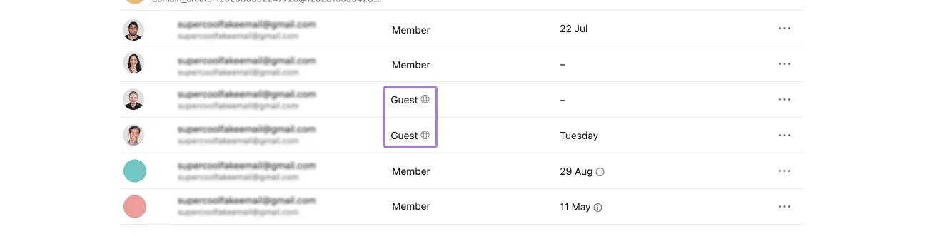 Guests FAQ