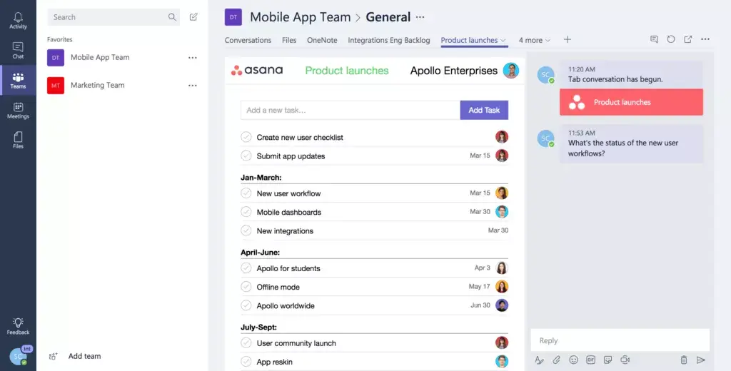 Learn More About the New Asana Microsoft Teams Integration • Asana