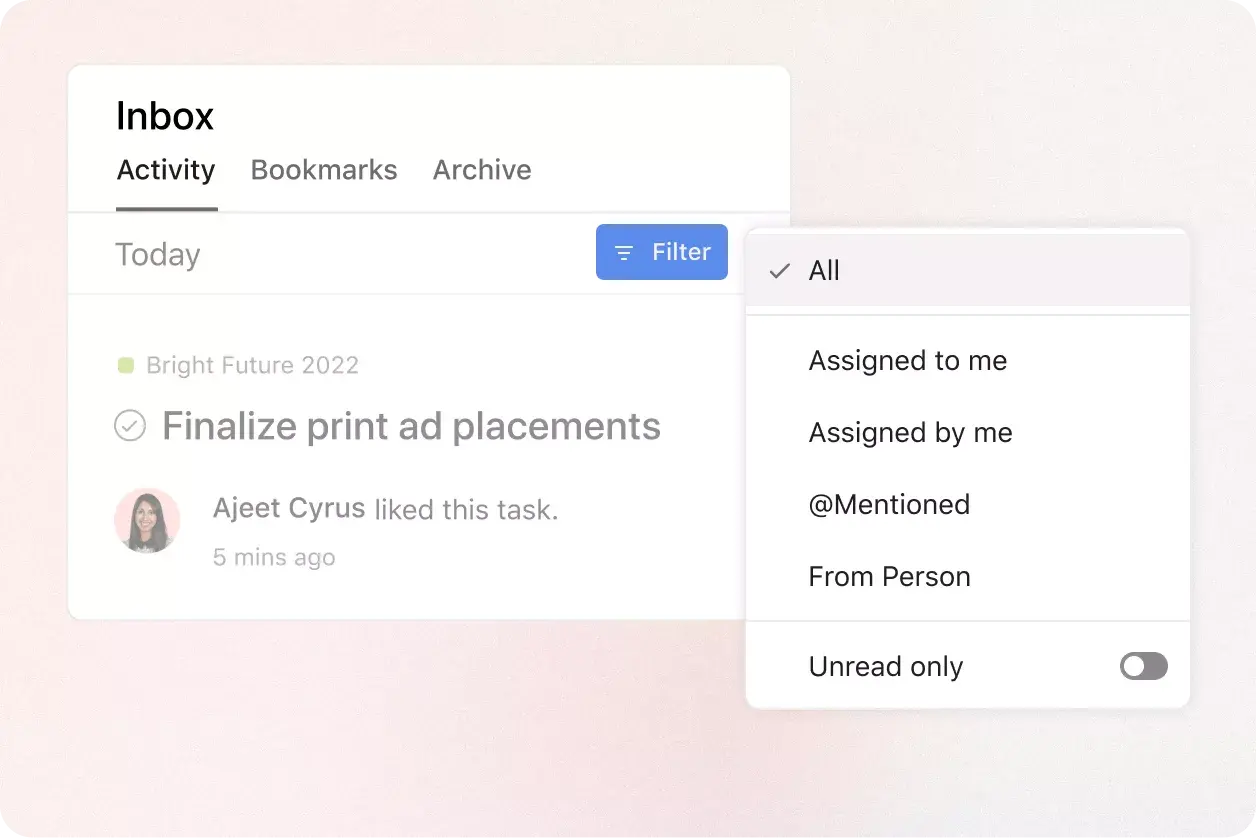 Explore Asana Inbox Management Features • Asana