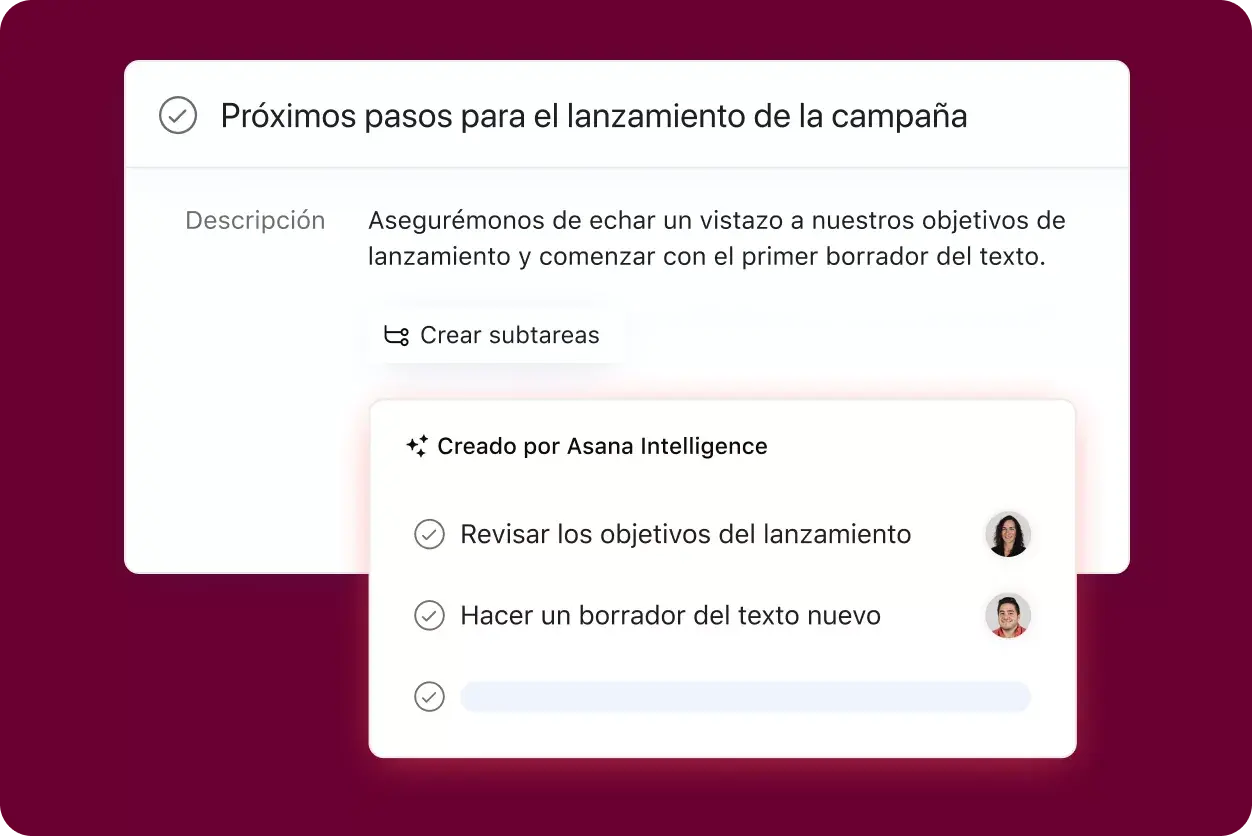 Asana Intelligence: IA para la gestión de proyectos y el trabajo • Asana