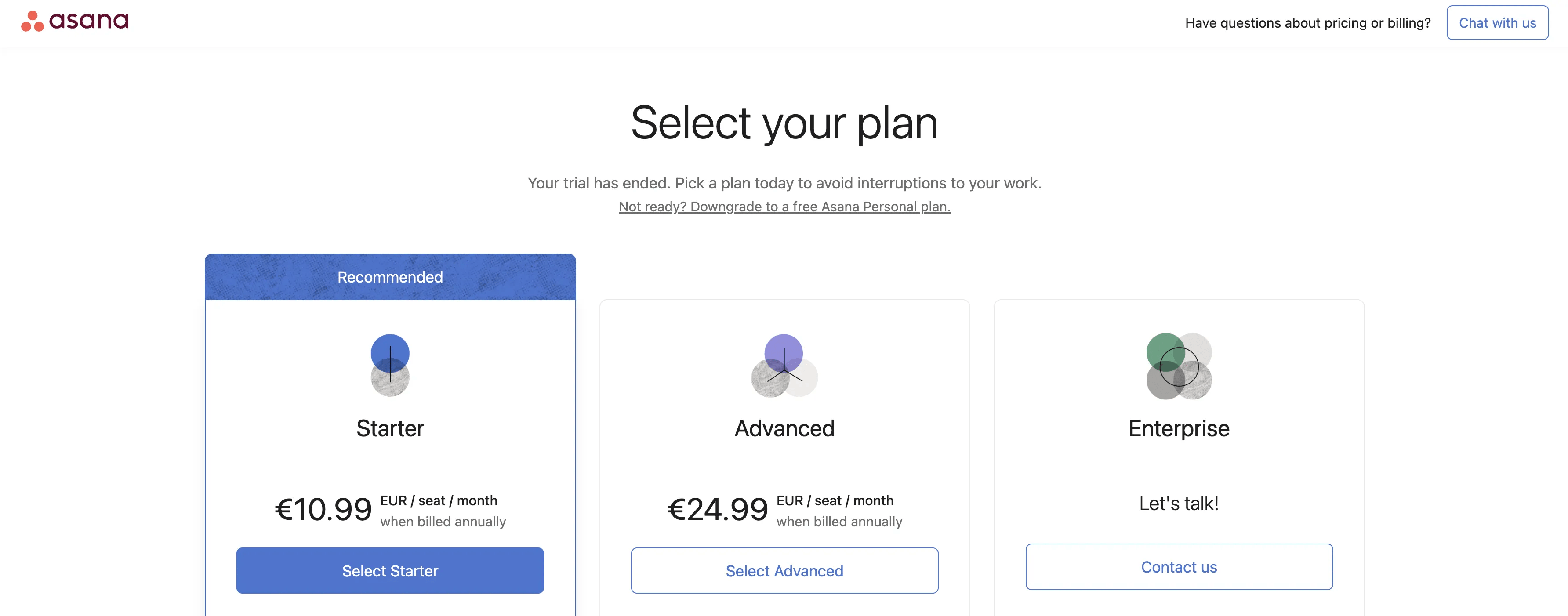 Purchasing a subscription after a trial