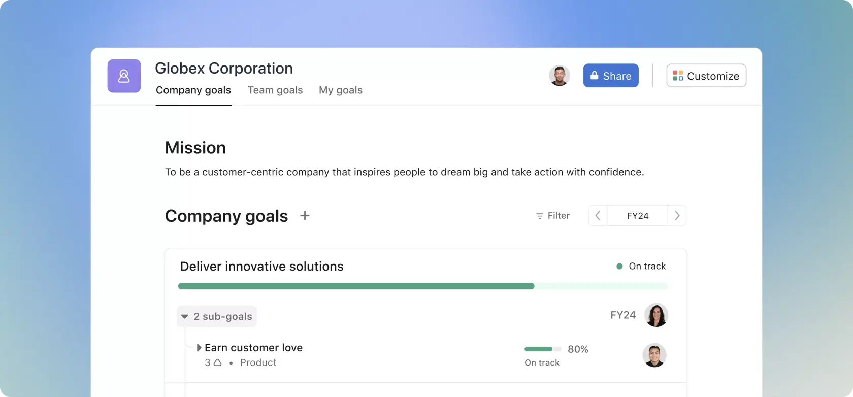Explore Asana Goals Features & Capabilities • Asana
