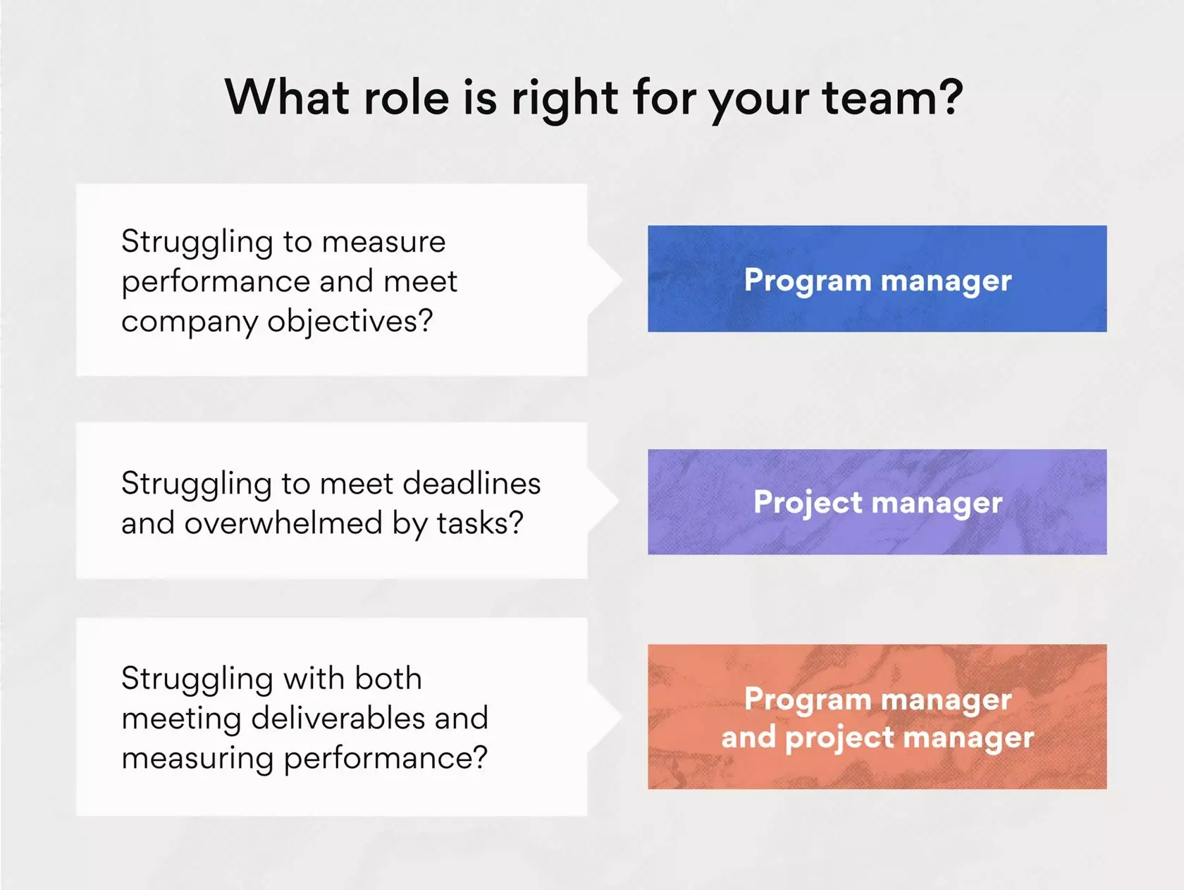 Program Manager vs. Project Manager [2023] • Asana
