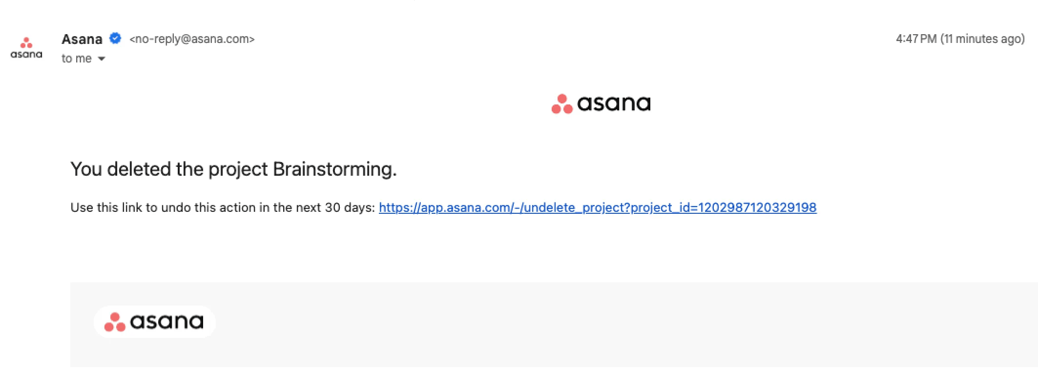 Recover deleted tasks, projects, and more