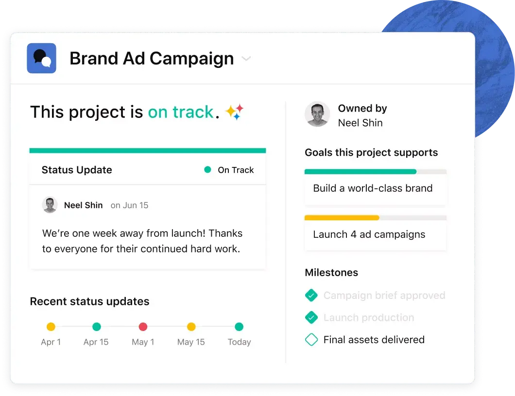 Asana Project Management Software. Life with Asana is better. • Asana