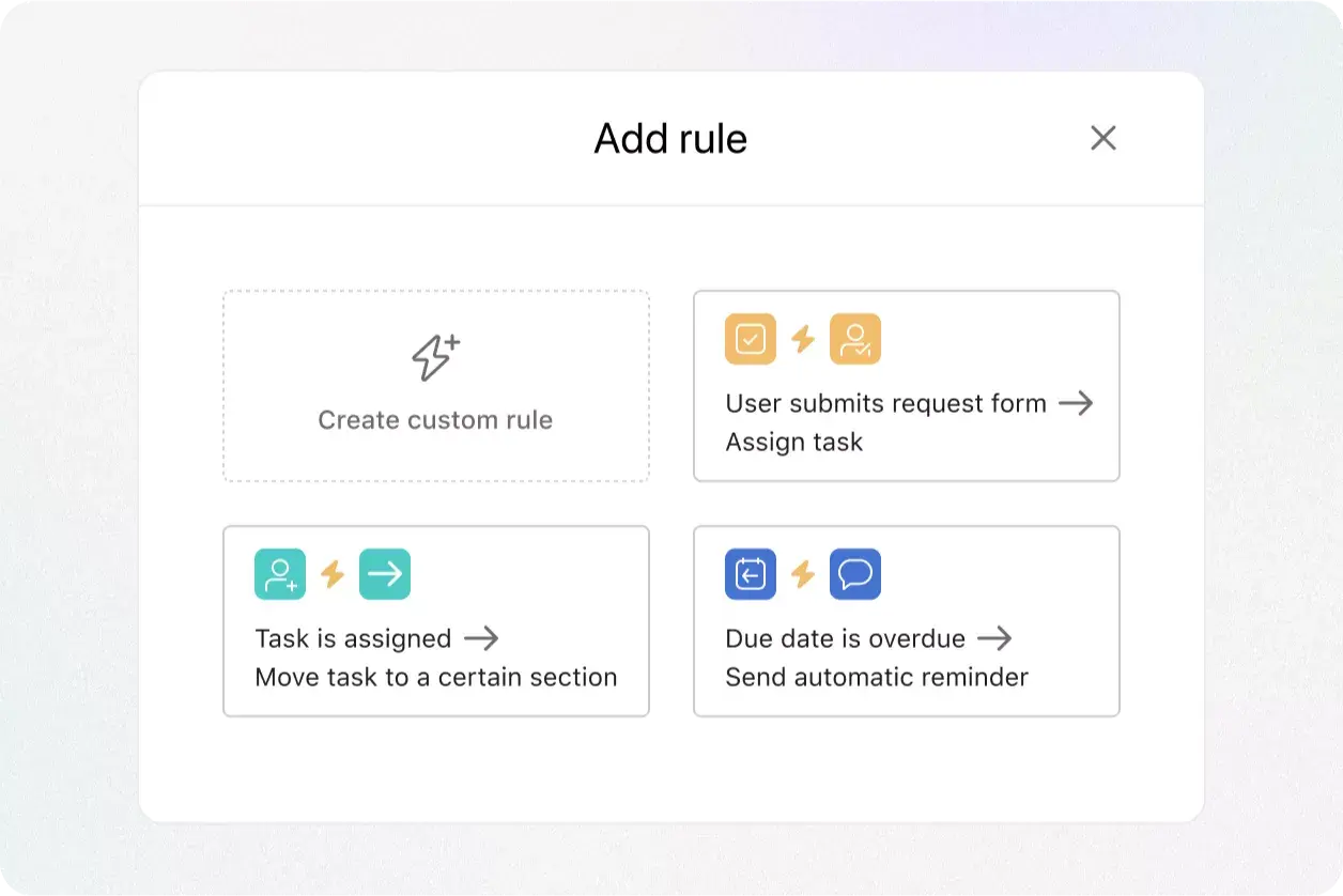 Explore Asana Rules Features - Automate Routine Tasks • Asana