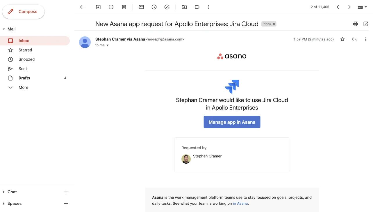 App management and integrations