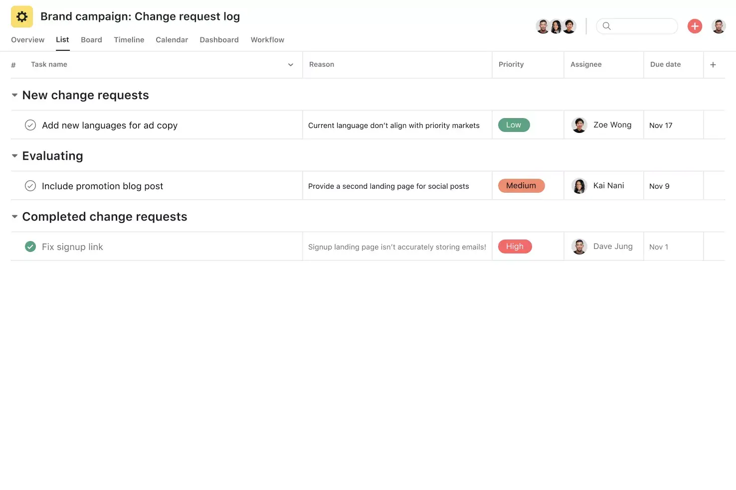 Free Change Request Form Template [2023] • Asana